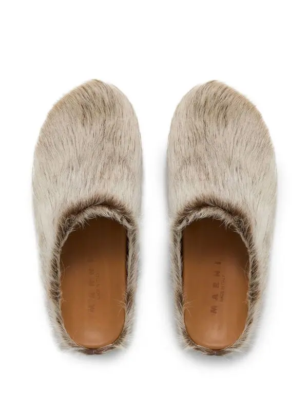 Marni Fussbet Sabot Slippers - Neutrals