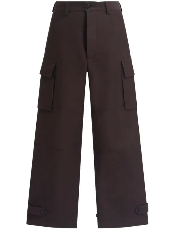 Marni Cotton Cargo Pants - Brown