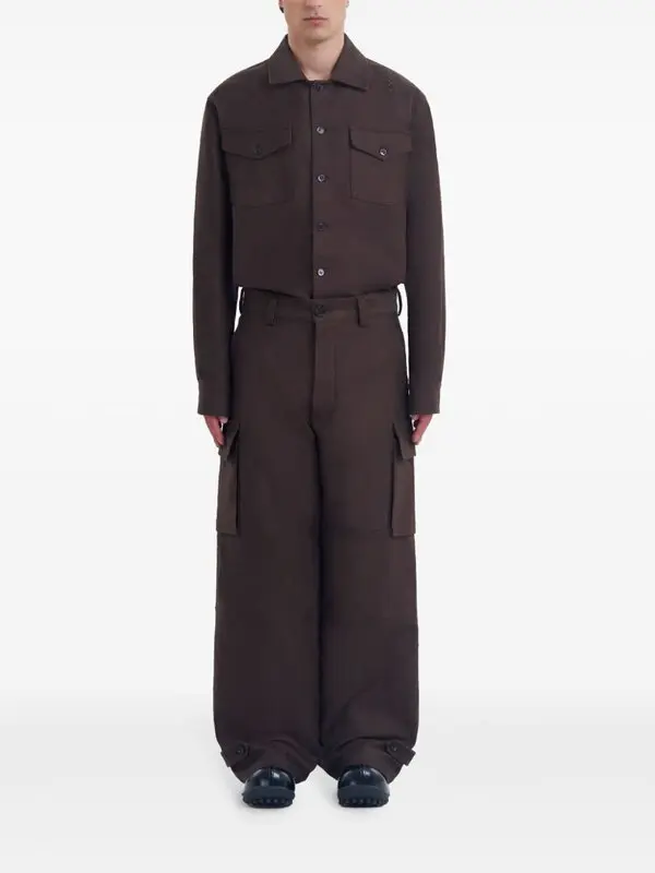 Marni Cotton Cargo Pants - Brown