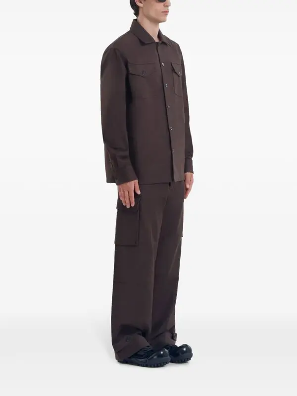 Marni Cotton Cargo Pants - Brown