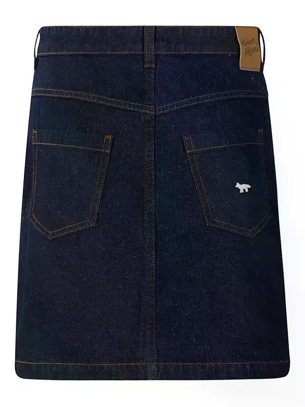 Maison Kitsuné Denim Mini Skirt