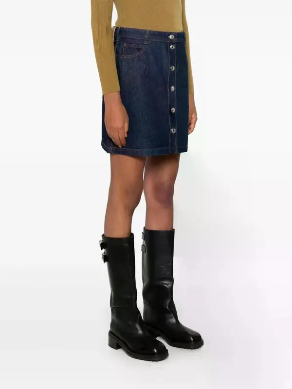 Maison Kitsuné Denim Mini Skirt