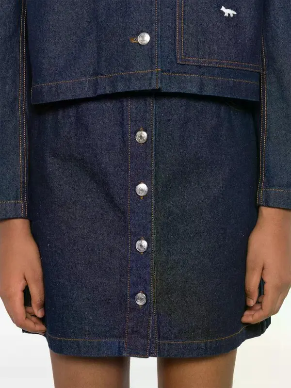 Maison Kitsuné Denim Mini Skirt