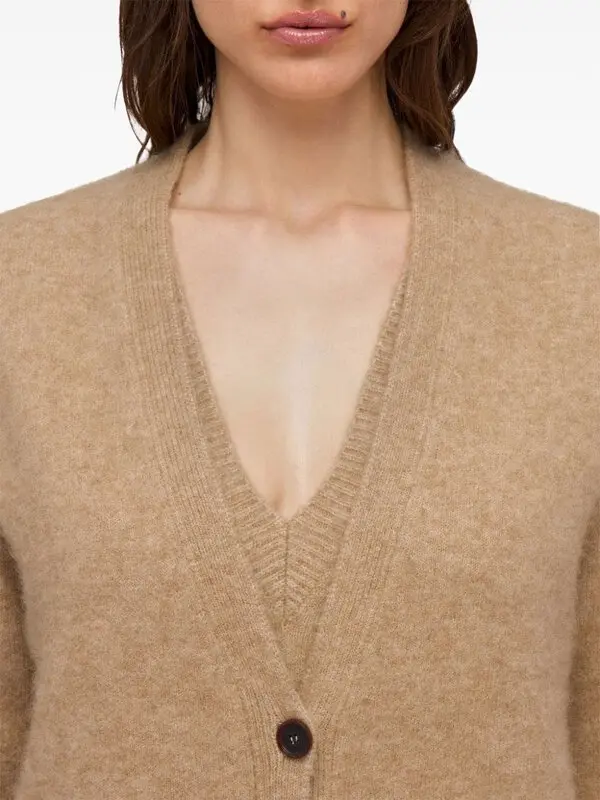 FERRAGAMO Cashmere-silk Blend Cardigan - Neutrals