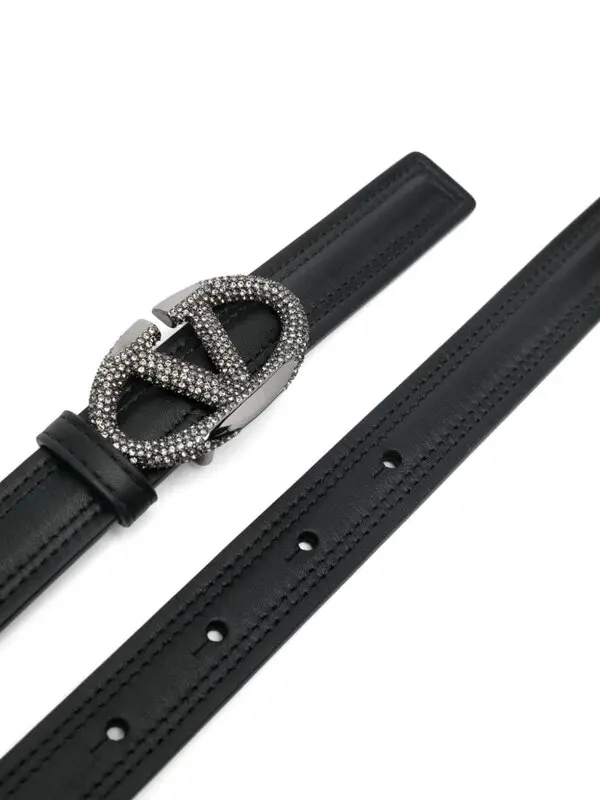 Valentino Garavani Vlogo Signature Belt - Black