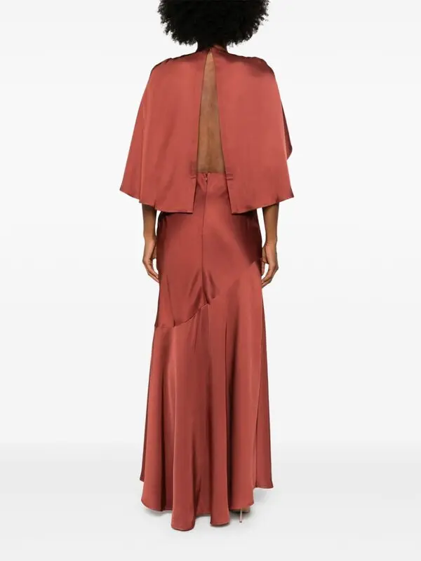 Zimmermann Cape-insert Maxi Dress