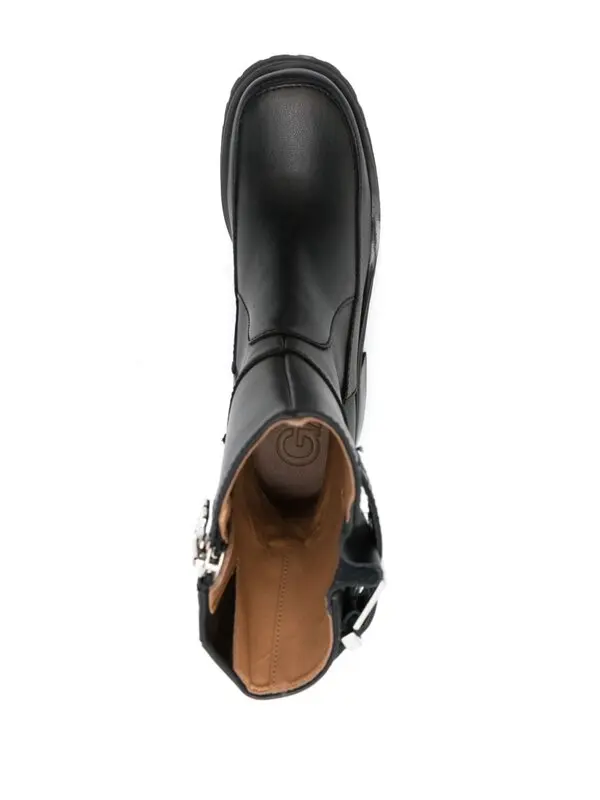GANNI 70mm Faux-leather Boots