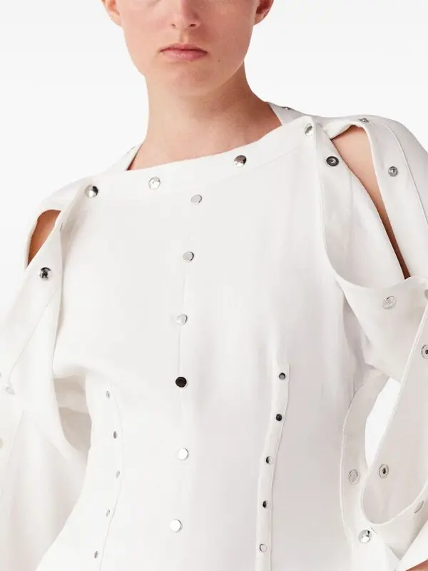 Stella McCartney Stud-embellished Midi Dress