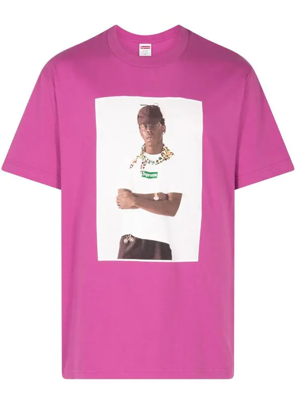 Supreme X Tyler The Creator Photograph-print T-shirt - Pink