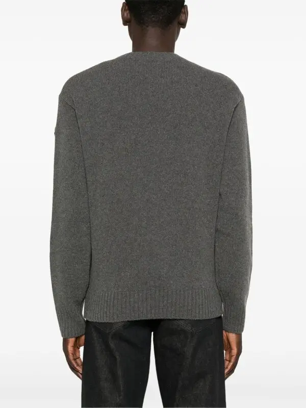 Moncler Logo-patch Sweater - Grey