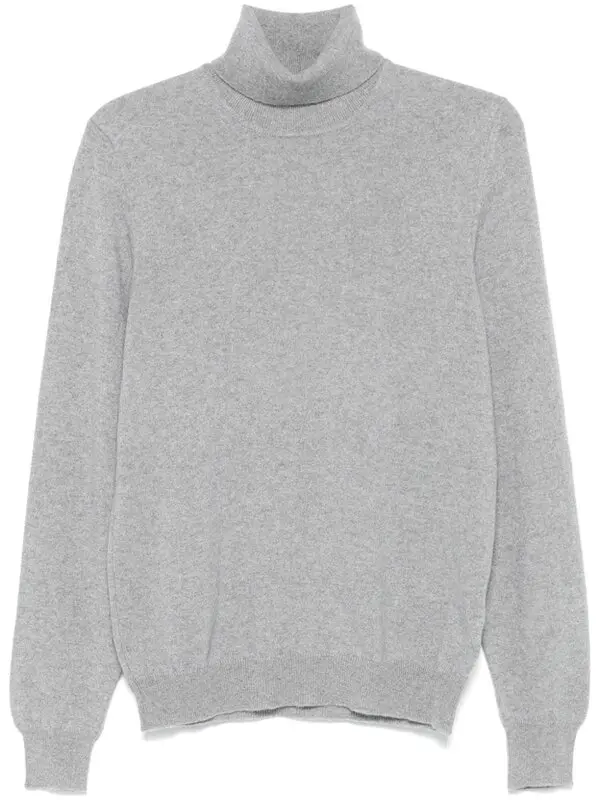 Fedeli Cashmere Roll Neck Sweater - Grey
