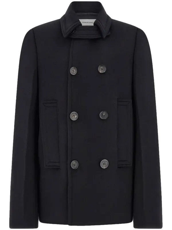 FERRAGAMO Virgin Wool-blend Pea Coat