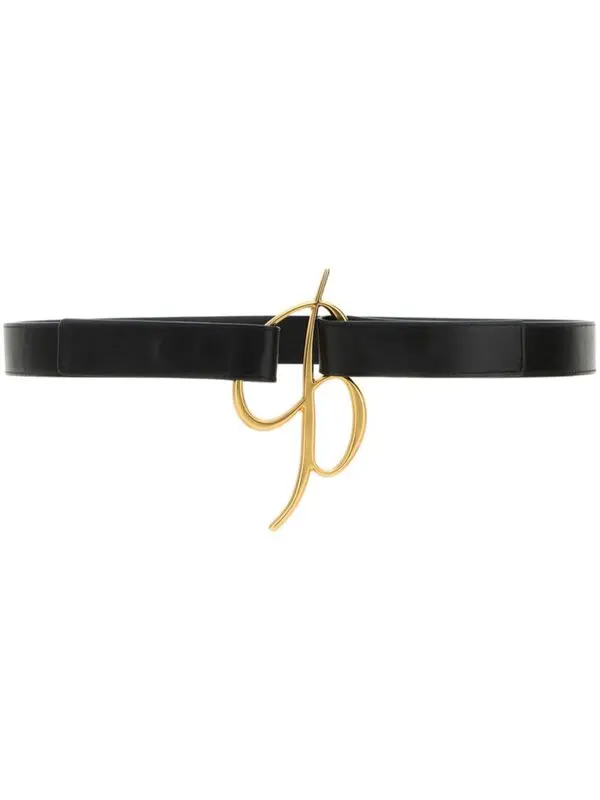 Blumarine Logo-buckle Belt - Black