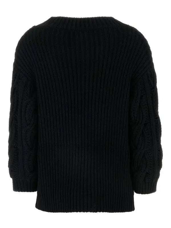 Valentino Garavani Cable Knit Wool Sweater