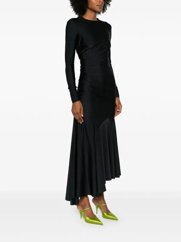 philosophy di lorenzo serafini midi dress Philosophy Di Lorenzo Serafini Draped Midi Dress In Neutrals - 46% Off
