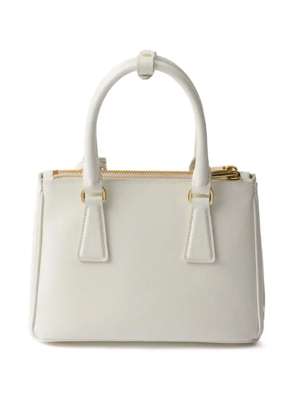 Prada Mini Galleria Leather Tote Bag - White