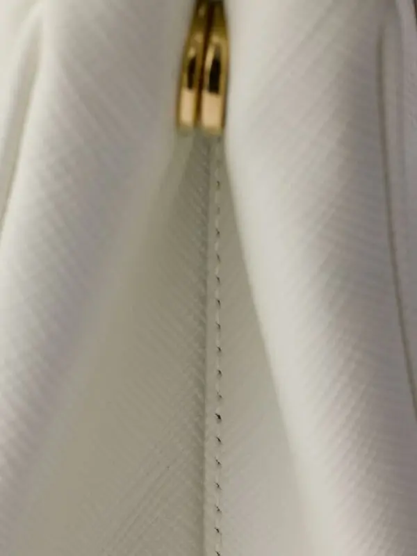 Prada Mini Galleria Leather Tote Bag - White