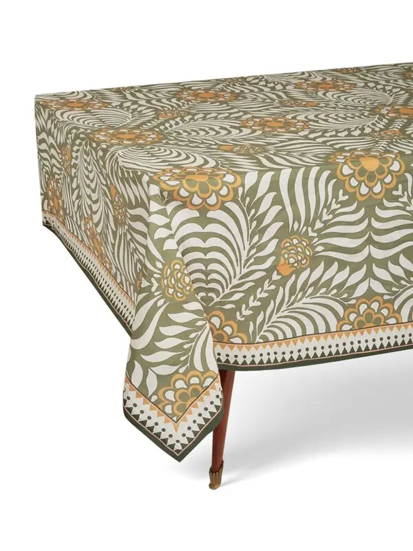 La DoubleJ Medium Tudor Tablecloth - Green