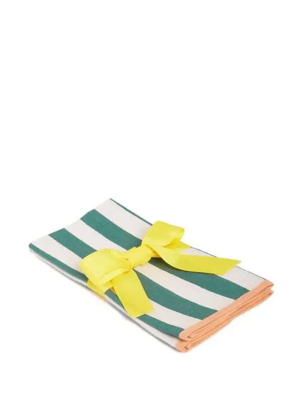 La DoubleJ Large Riviera Napkins - Green
