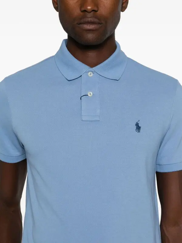 Polo Ralph Lauren Polo Pony-embroidered Polo Shirt - Blue