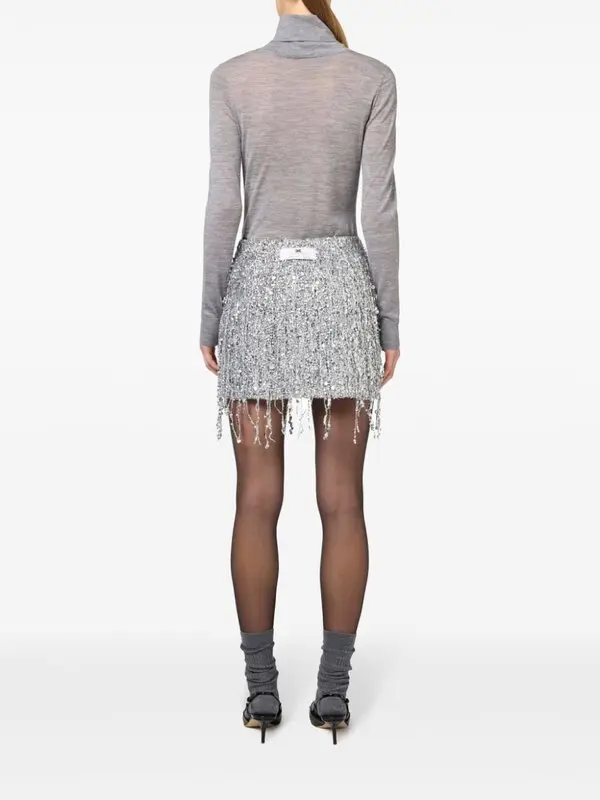 Elisabetta Franchi Sequin-embellished Mini Skirt