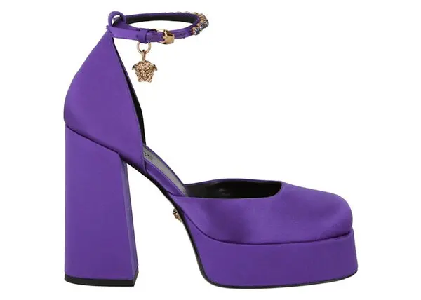 Versace Medusa Aevitas Satin Platform Pumps