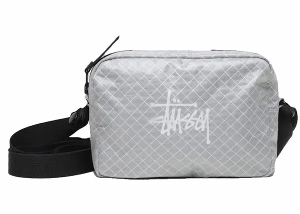 StÜssy Ripstop Overlay Side Pouch - Black