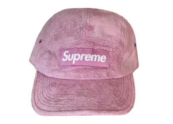 Supreme Suede Camp Cap - Pink
