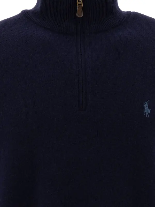 Polo Ralph Lauren Pony Quarter-zip Sweater - Blue