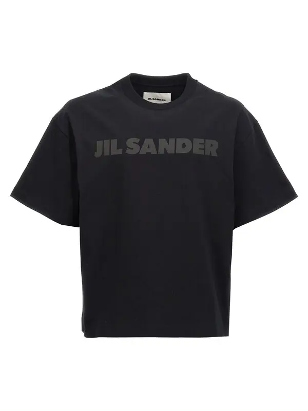 JIL SANDER Logo Print T-shirt - Black