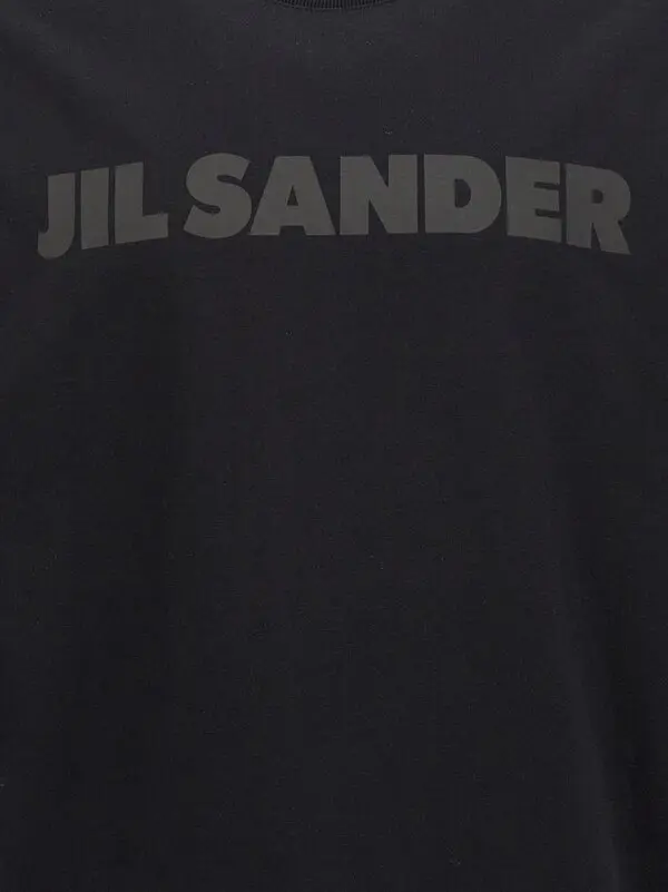 JIL SANDER Logo Print T-shirt - Black