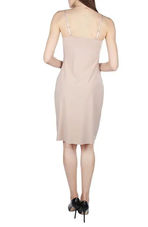 MEMOI Bonded Cami Slip - Beige