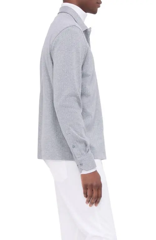 Bugatchi Long Sleeve Cotton Blend Polo