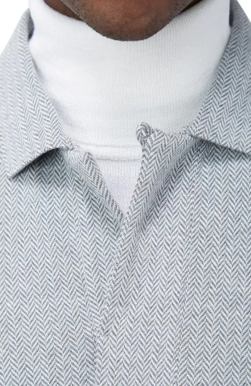 Bugatchi Long Sleeve Cotton Blend Polo