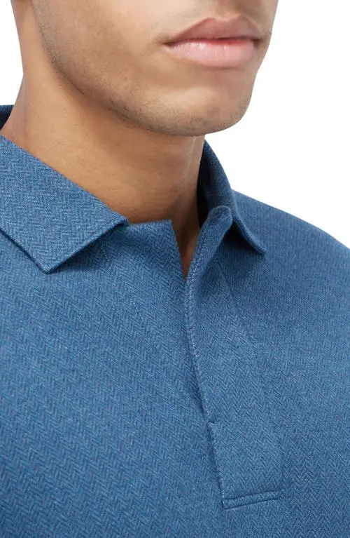 Bugatchi Long Sleeve Cotton Blend Polo