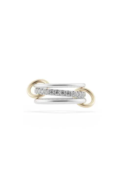 SPINELLI KILCOLLIN Petunia Diamond Link Ring - Silver