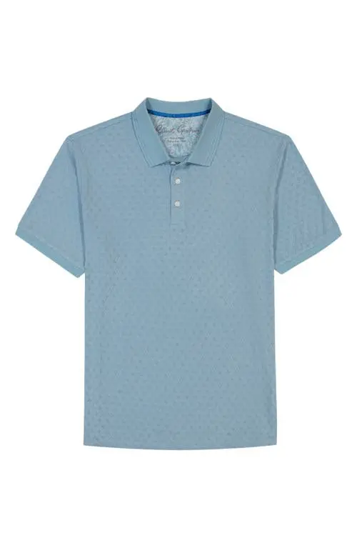 Robert Graham Elias Basket Weave Polo - Light Blue