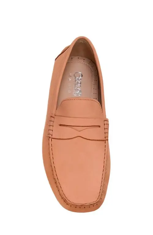 CARLOS BY CARLOS SANTANA Ritchie Penny Loafer - Peach Nubuck