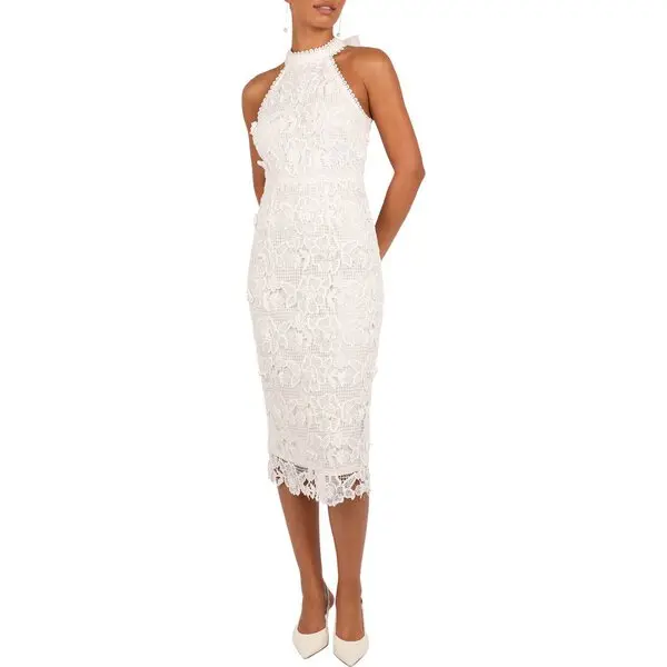 PETAL & PUP Adaln Lace Midi Dress