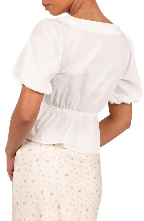 PETAL & PUP Pippi Cotton Peplum Top