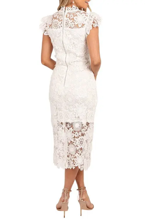PETAL & PUP Becca Lace Midi Dress