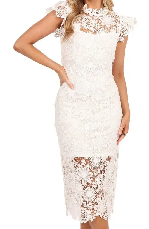 PETAL & PUP Becca Lace Midi Dress