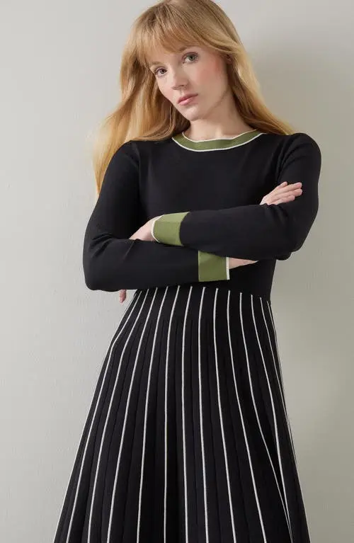 LK BENNETT Fara Long Sleeve Sweater Dress