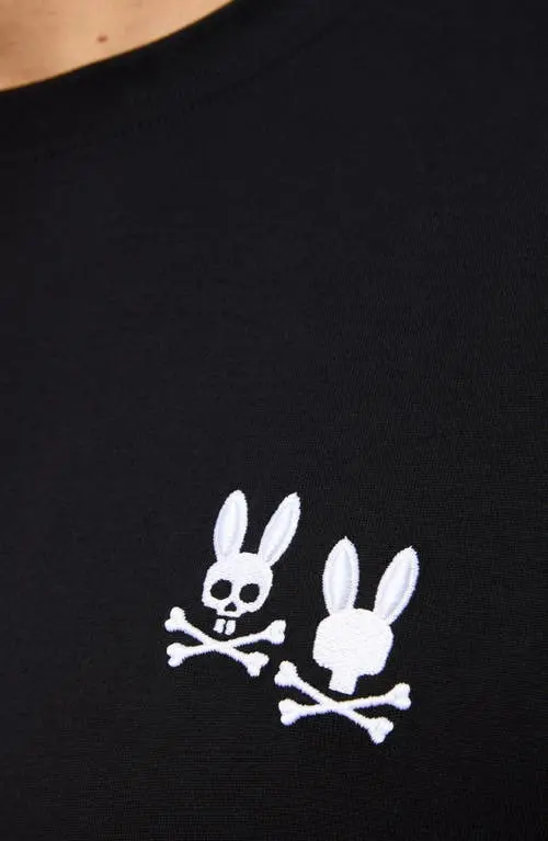 Psycho Bunny Tilden Embroidered Bunny Logo Long Sleeve T-shirt