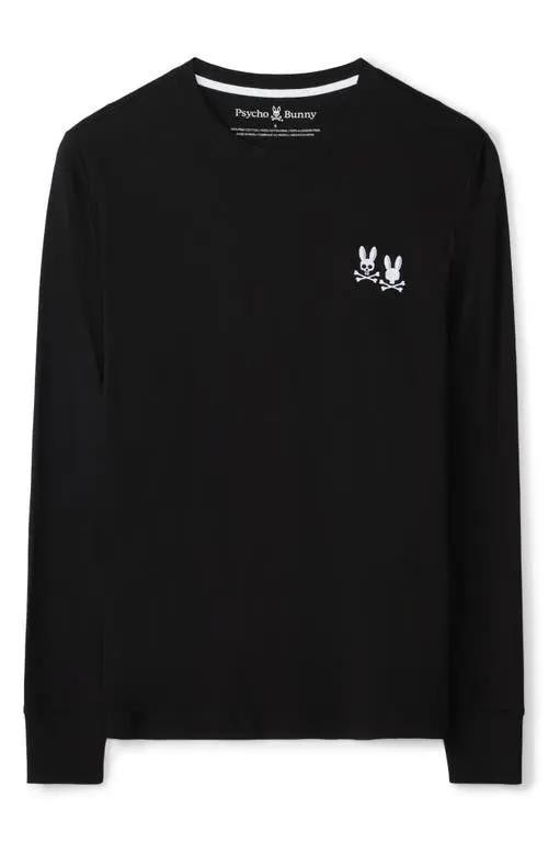 Psycho Bunny Tilden Embroidered Bunny Logo Long Sleeve T-shirt