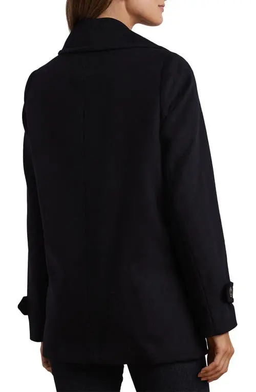 Ralph Lauren Double-breasted Wool-blend Coat - Black