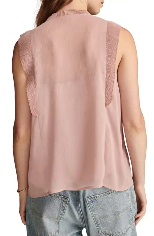 Lucky Brand Pintuck Sleeveless Top