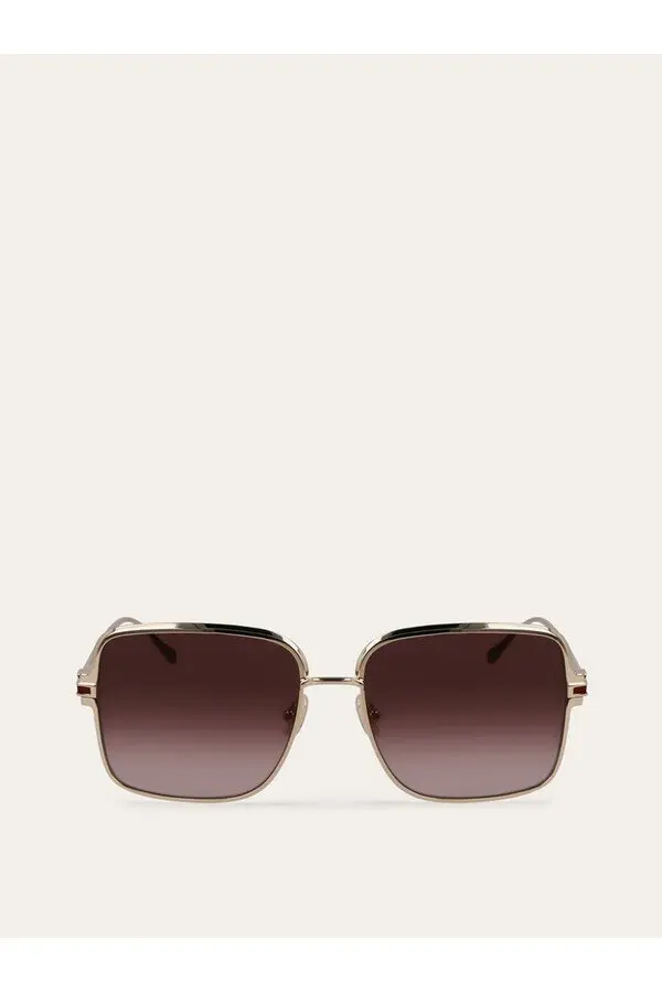 FERRAGAMO Navigator Sunglasses - Gold