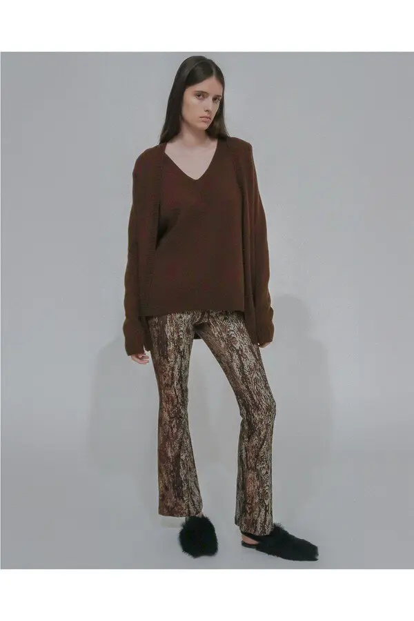 Rosetta Getty Pull-on Cropped Flare Pant