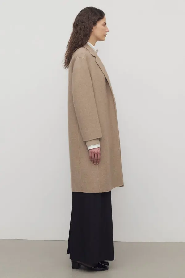 THE ROW Fedra Coat In Cashmere - Natural